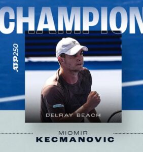 Kecmanovic Delray Beach vincit, duo puncta certaminis servans