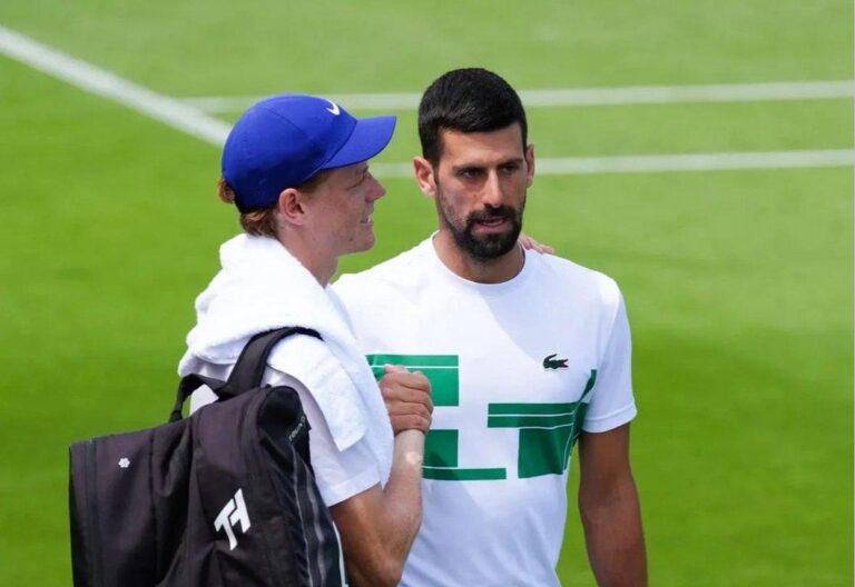 Nole tres cifras Wimbledoniae superat, et de Sinner dicit ...
