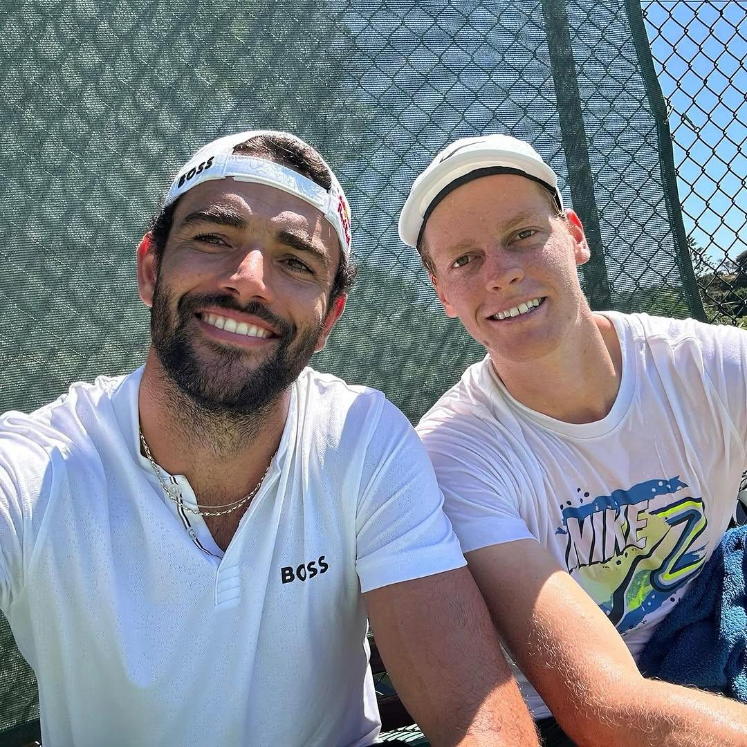 Berrettini da Sinner suna atisaye tare a Monte Carlo, Matteo kuma ya ...