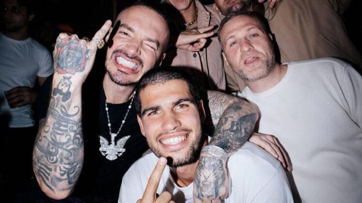 Carlos Alcaraz ya yi murnar nasararsa ta US Open tare da J Balvin da ...