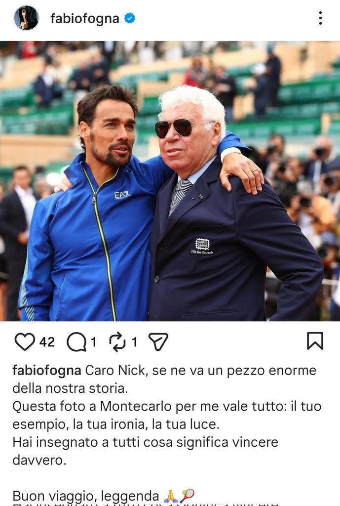 Valedictio ultima Pietrangeli in Foro Italico, cum nuntiis condolentiarum.