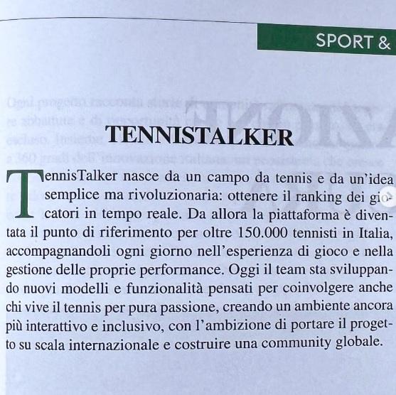 Nws yog official: TennisTalker yog ib qho ntawm 100 lub tuam txhab pib ...