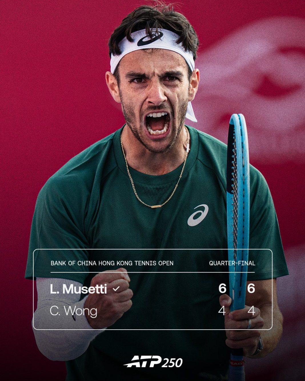 ATP Hongkong: Musetti sa švihne do semifinále! Teraz je v hre aj Rubľov.